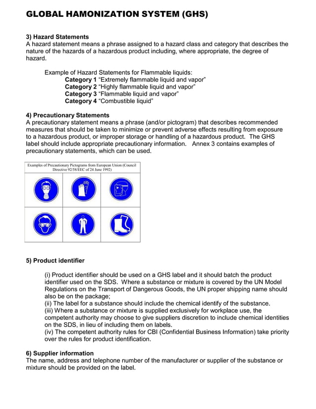 Global Harmonization System | PDF | Chemistry | Science