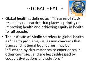Global health care challenges and trends_ besty | PPTX
