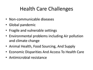 Global health care challenges and trends_ besty | PPTX