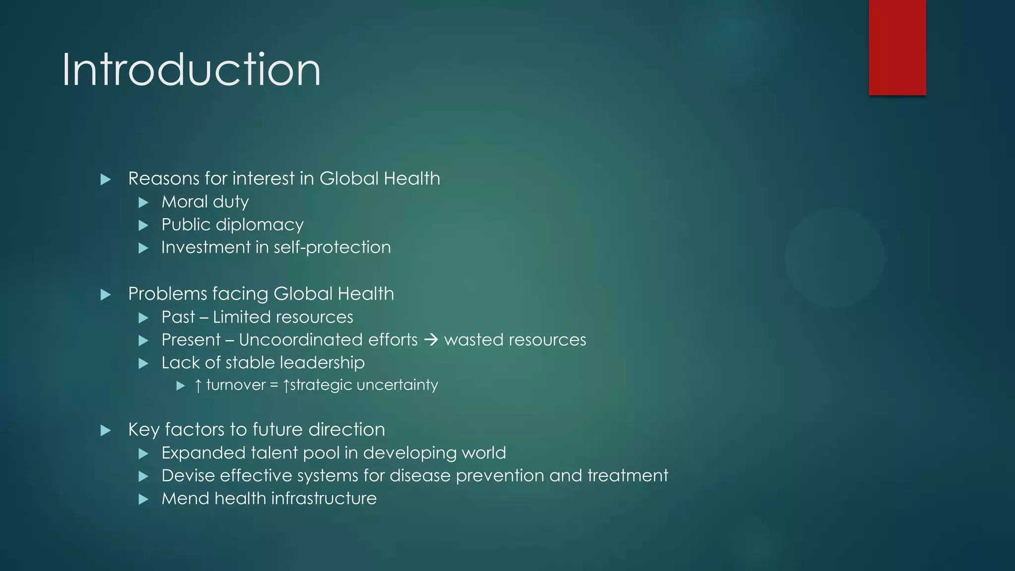 Global health introduction | PPTX