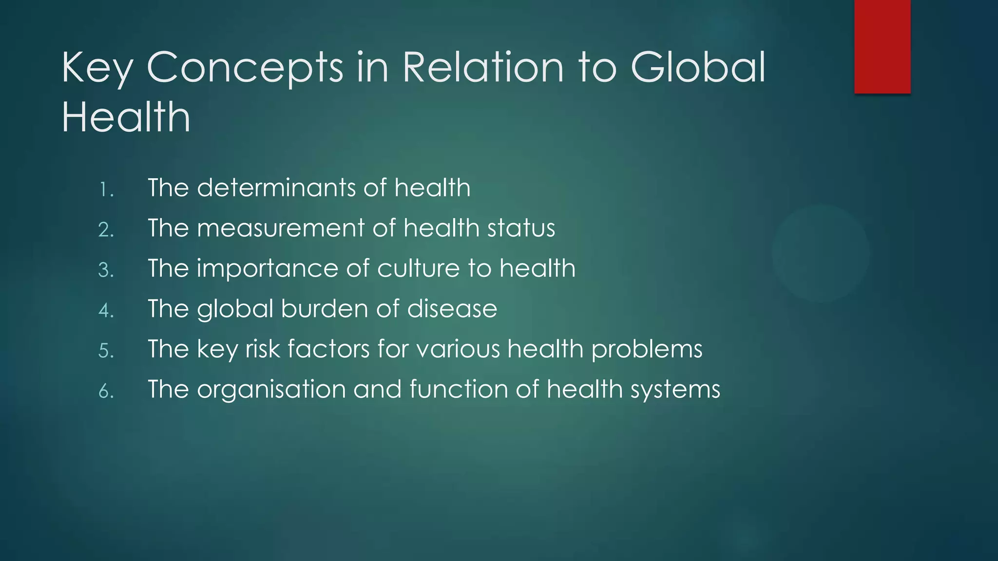 Global health introduction | PPTX