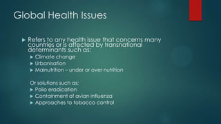 Global health introduction | PPTX