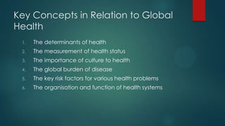 Global health introduction | PPTX