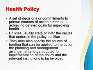 Global health policy | PPT