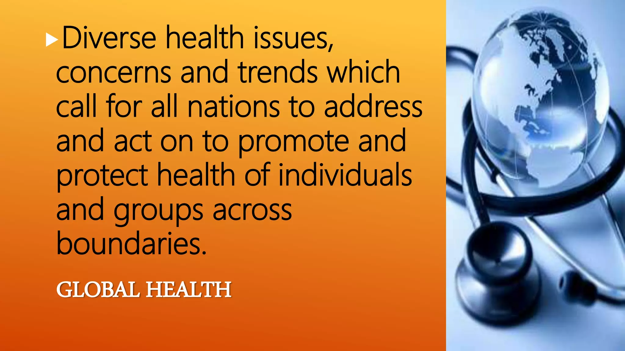 Global health trends | PPTX