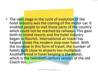 Global hospitality industry | PPTX