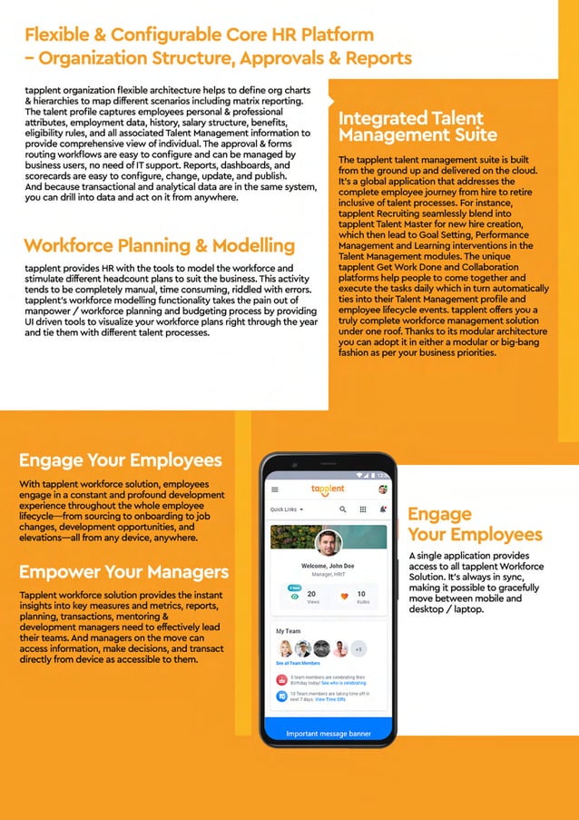 Global Hrms | Tapplent | PDF