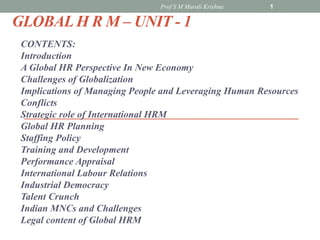 GLOBAL H R M – Unit - 1.pptx