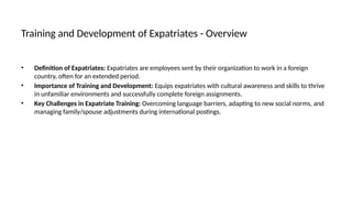 Global HR Strategies Overviewof international human resource management ...