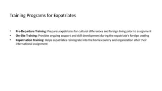 Global HR Strategies Overviewof international human resource management ...