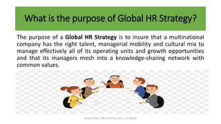 Global HR Strategy | PPTX