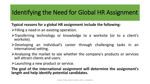 Global HR Strategy | PPTX