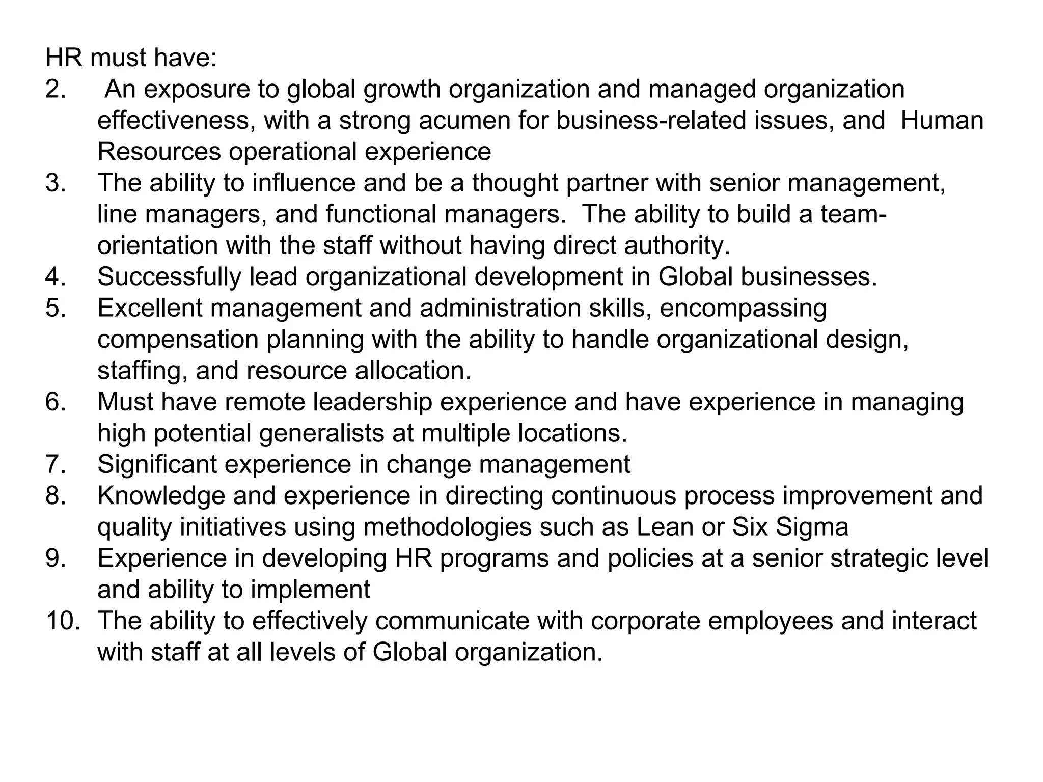 Global Hr Strategy & Approach | PPT