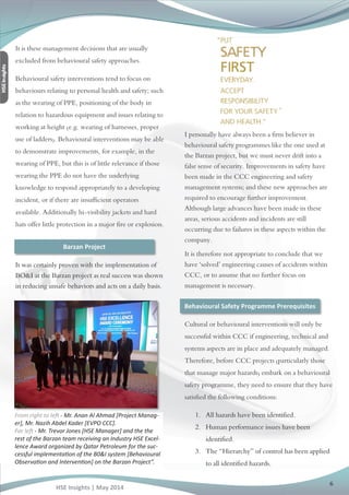 Global hse newsletter hse insights - may 2014 | PDF