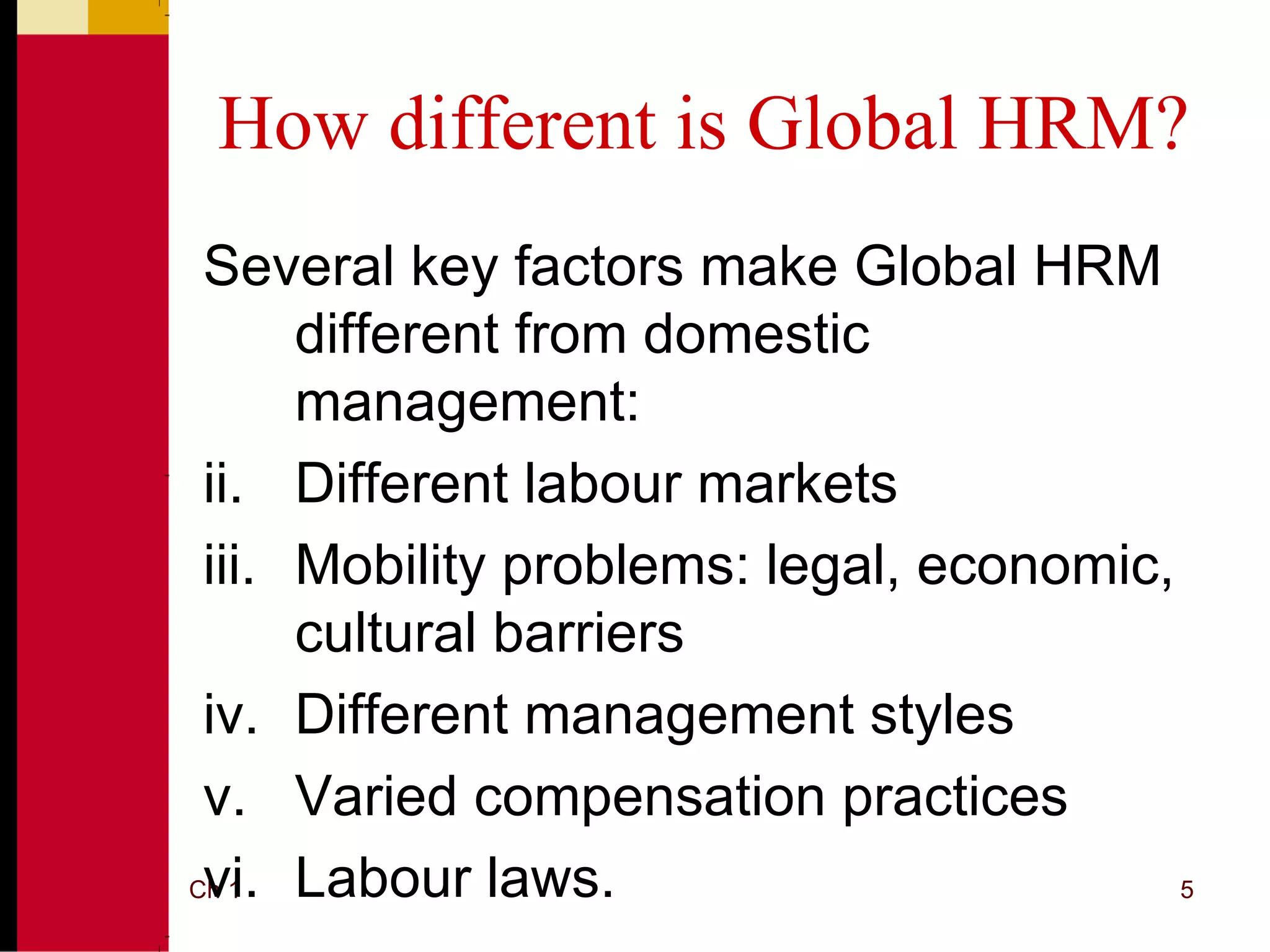 Global human resource management | PPT