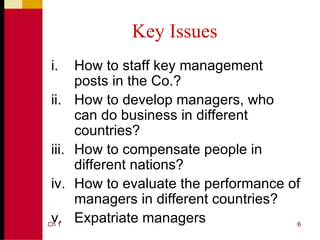 Global human resource management | PPT