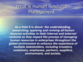 Global human resource management lecture 1 | PPT