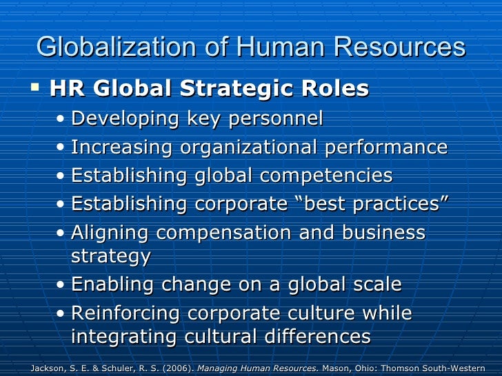 Global Human Resources Update 2.26.07