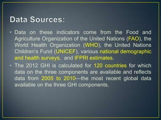 Global hunger index dr.shrikant kalaskar | PPTX