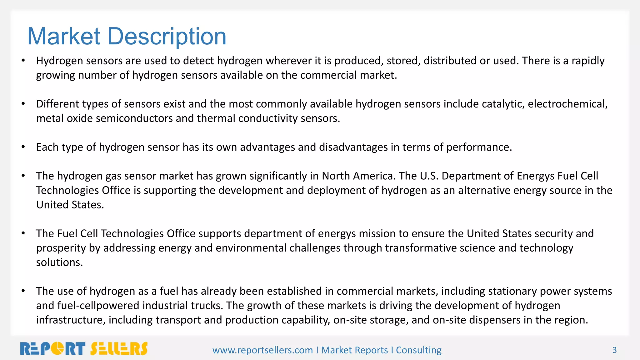 Global Hydrogen Gas Sensor Market | Report Sellers | PPT