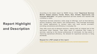 Hyperlocal Services Market PPT: Growth, Outlook, Demand, Keyplayer ...