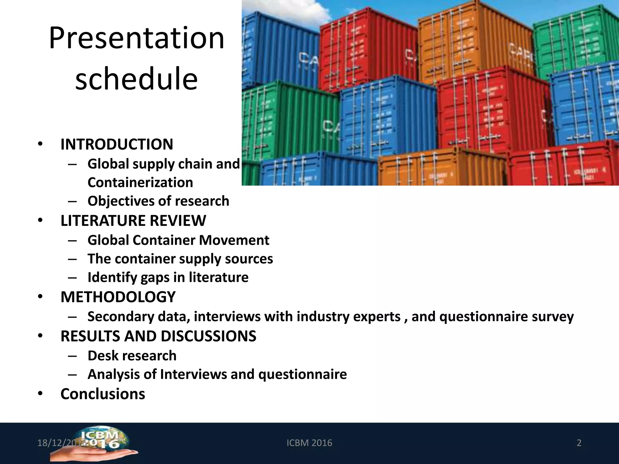 The Global Impact of Container Inventory Imbalance and the factors that ...