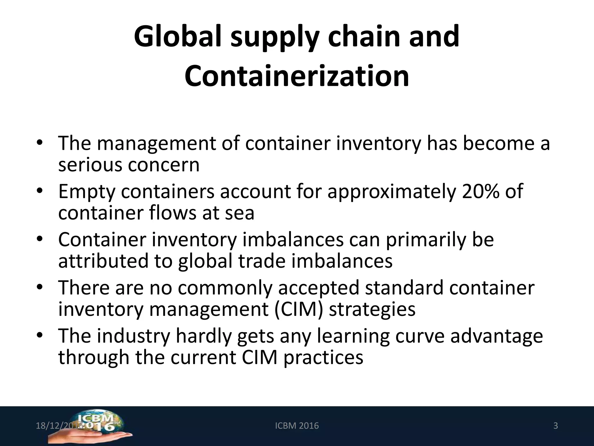 The Global Impact of Container Inventory Imbalance and the factors that ...