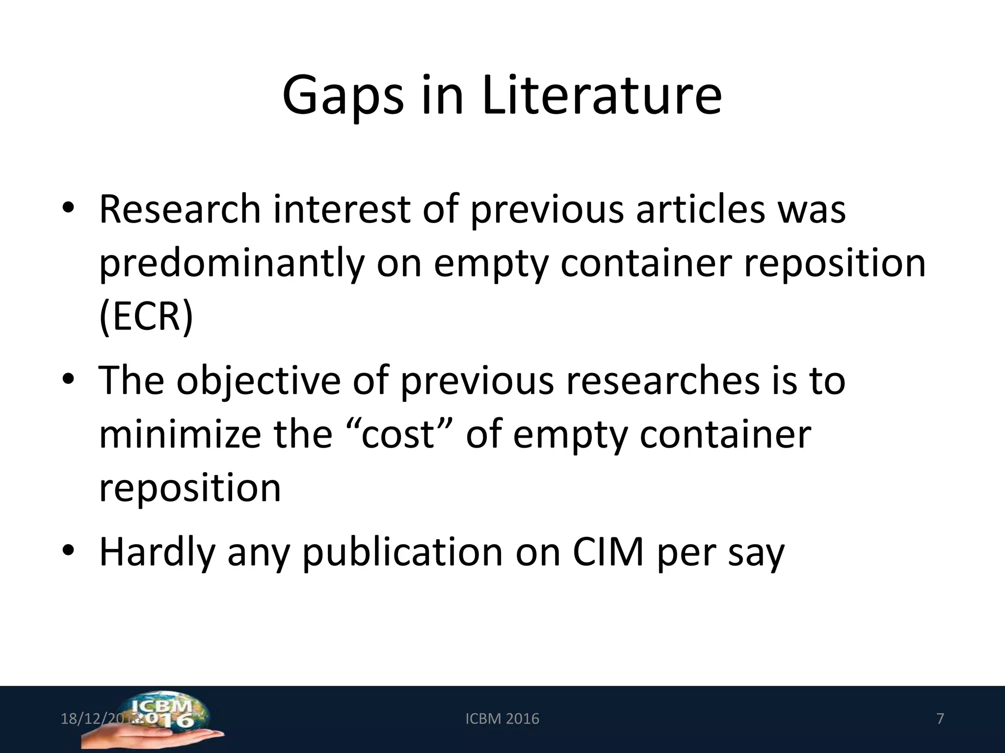 The Global Impact of Container Inventory Imbalance and the factors that ...