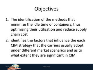 Global impact of Container Inventory Imbalance | PPT
