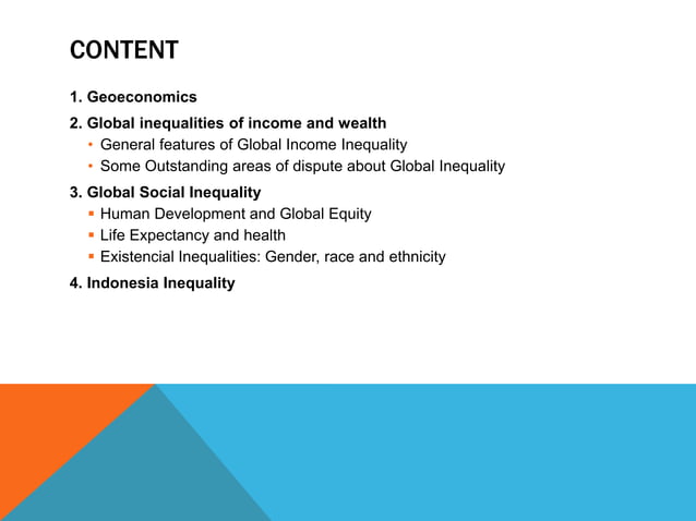 Global inequalities | PPTX
