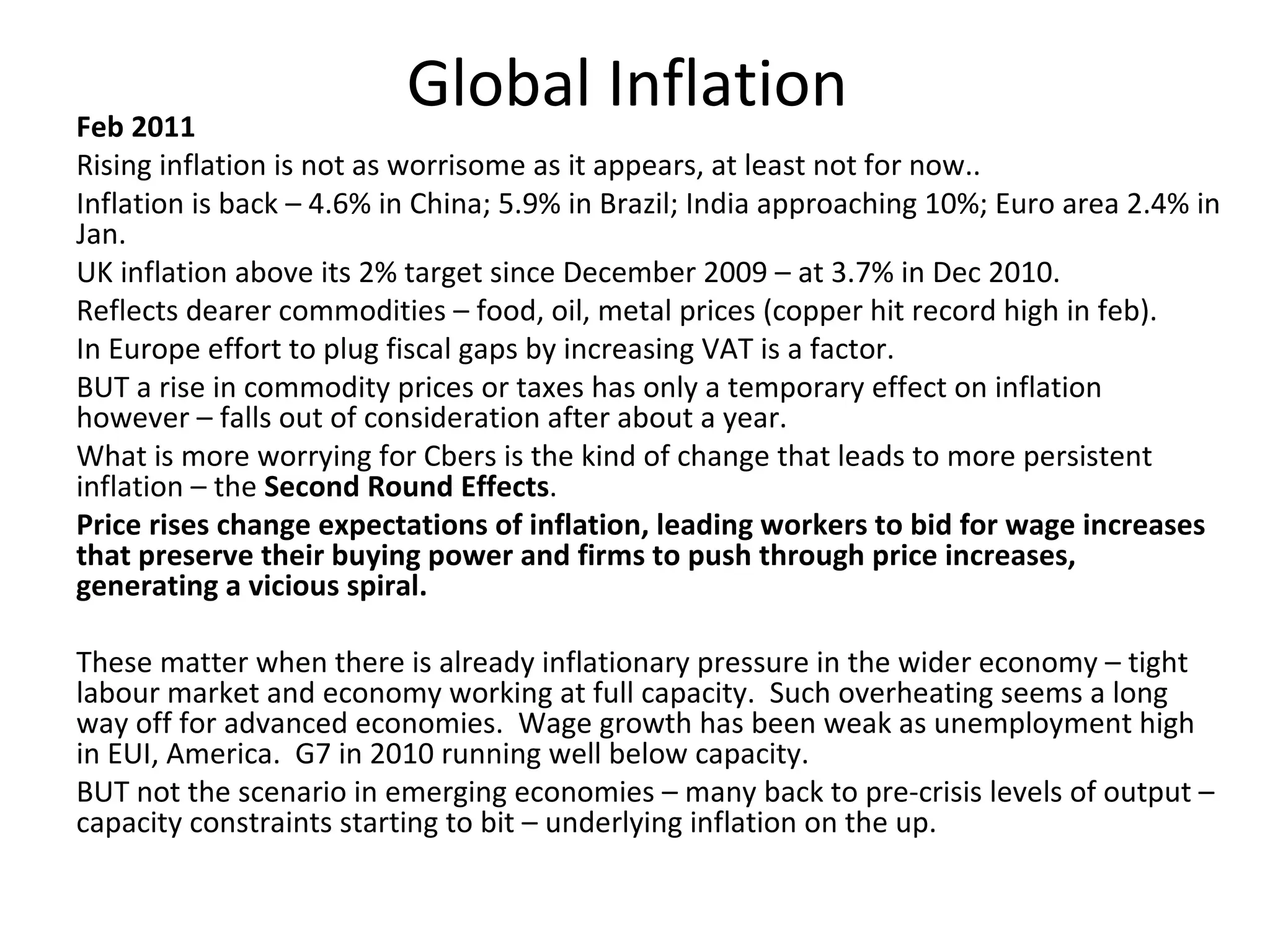 Global inflation | PPT
