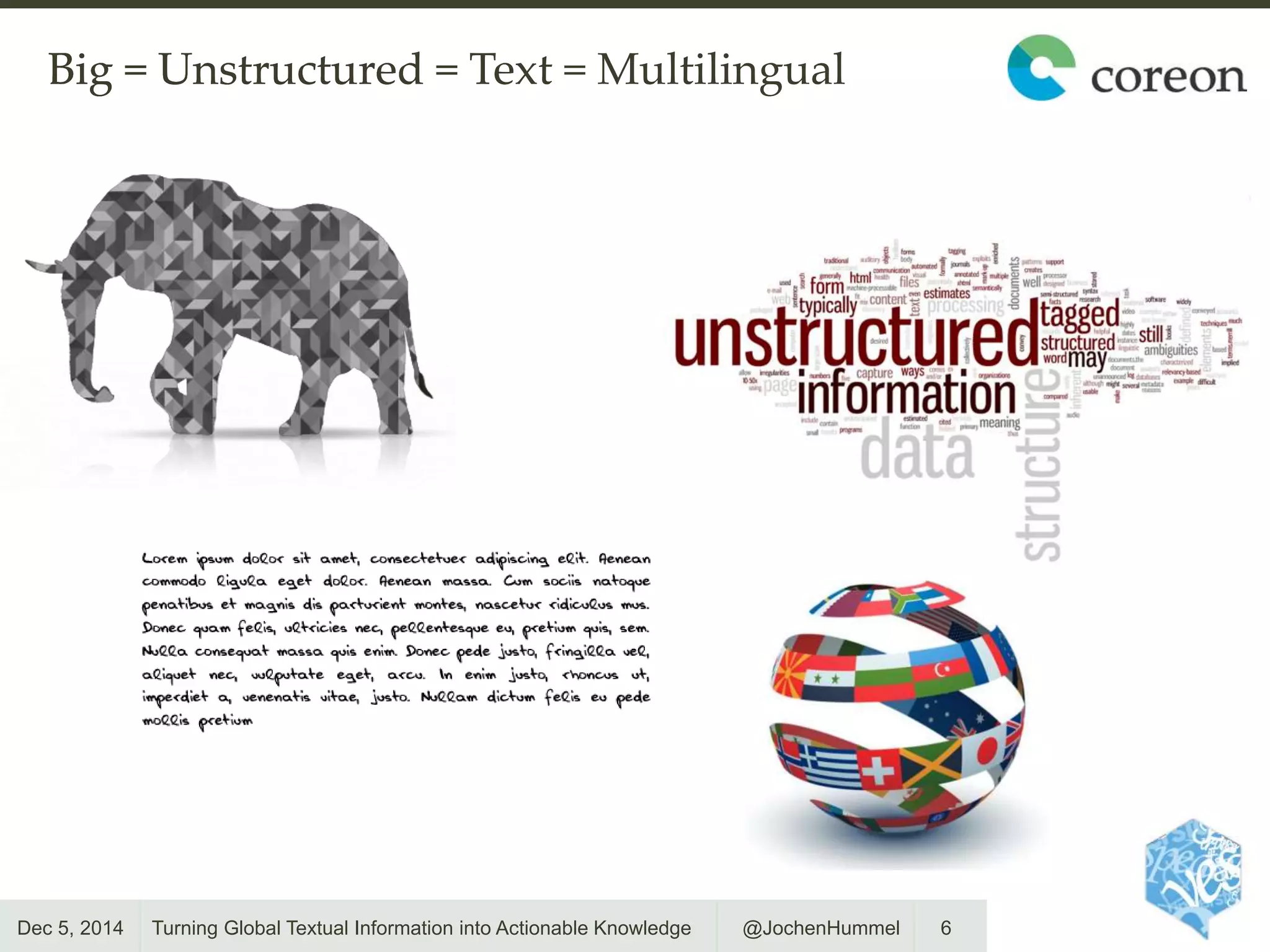 Global Information into Actionable Knowledge | PPT