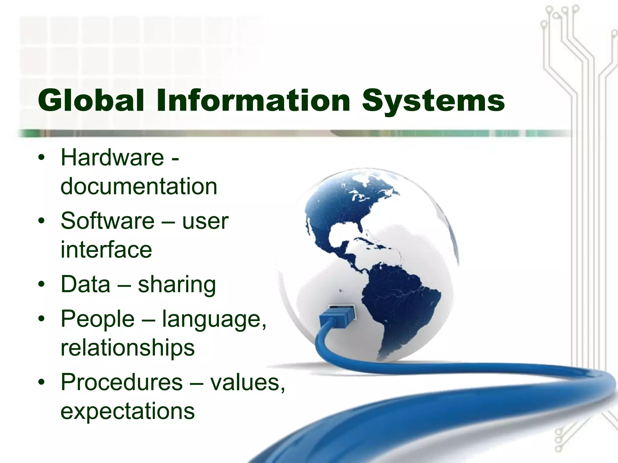 Global Information Systems | PPTX