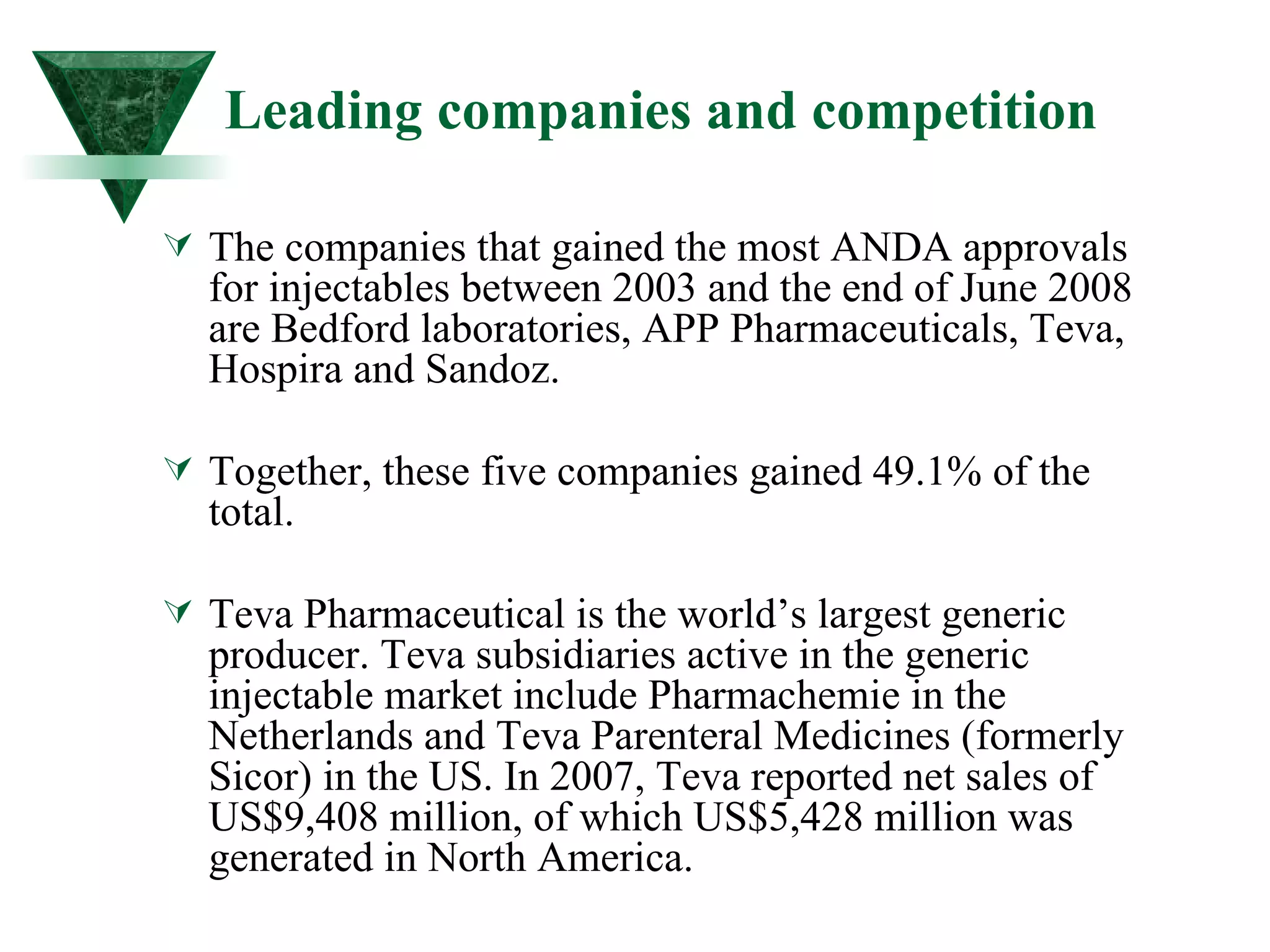 Global Injectable Generic Market | PPT