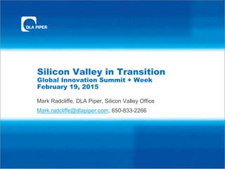 Silicon Valley in Transition from Global Innovation Summit | PPTX ...