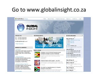 Using Global Insight | PPT