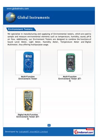 Global Instruments, Delhi, Measuring Instruments | PDF