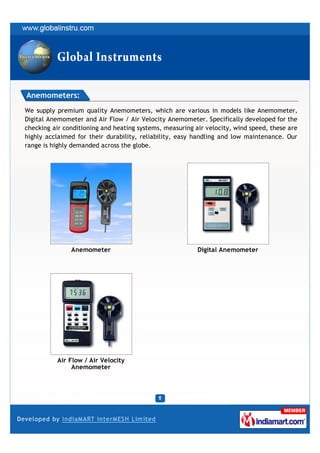 Global Instruments, Delhi, Measuring Instruments | PDF