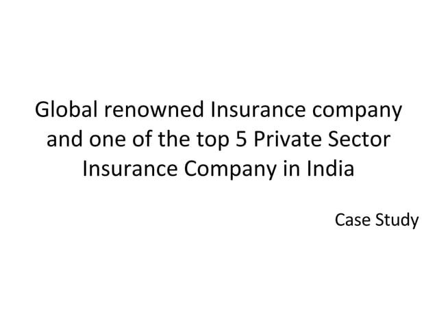 Global Insurance Company | PPT