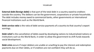 Global interdependence - A level Human Geography - Trade and Debt | PPTX