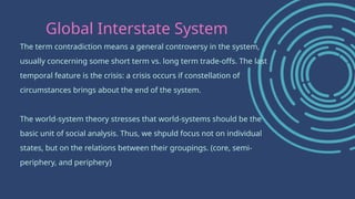 Global Interstate System Division of Labor | PPTX