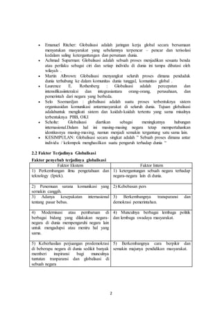 Globalisasi | PDF
