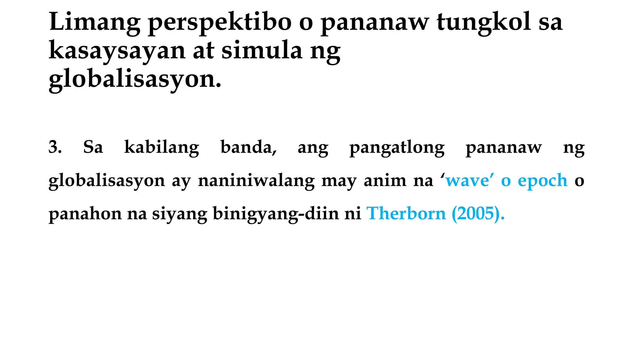 ANG MGA KONSEPTO NG ATING GLOBALISASYON: | PPTX