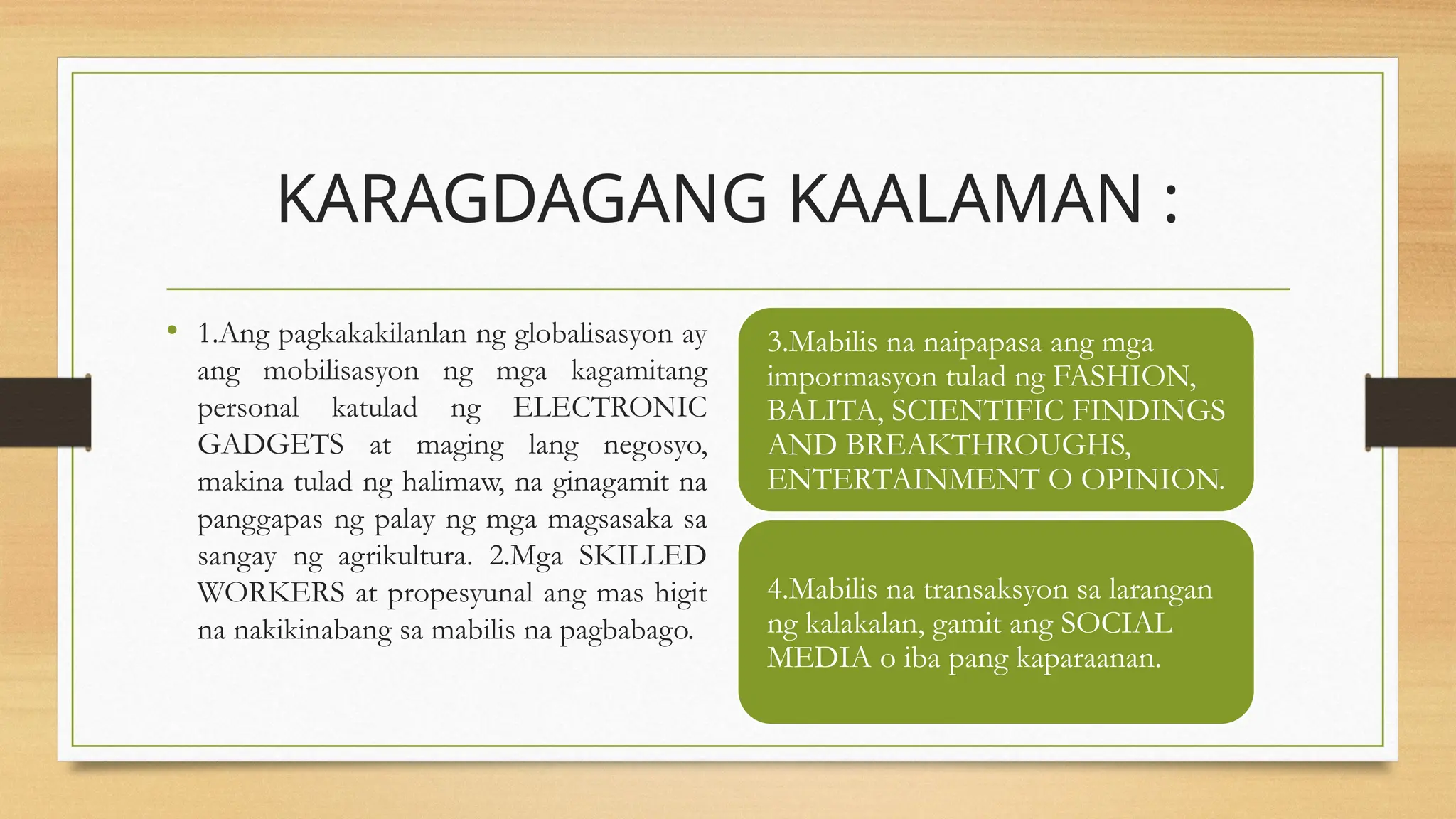 Globalisasyon: Ang Konsepto at Perspektibo | PPTX