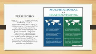 Globalisasyon: Ang Konsepto at Perspektibo | PPTX