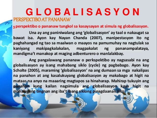 Globalisasyon week 1 paunlarin