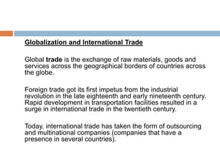 Globalisation | PPTX
