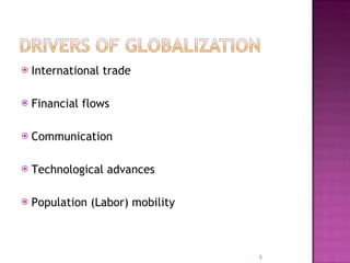 Globalisation | PPT | Large Business | Business