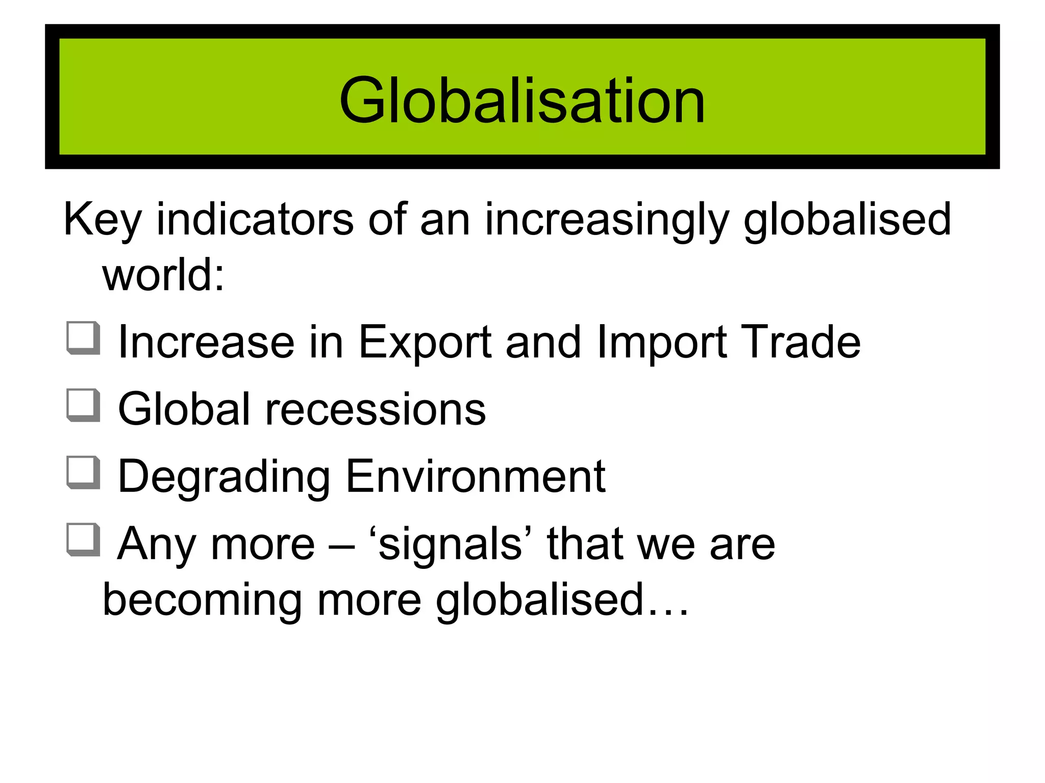 Globalisation | PPT