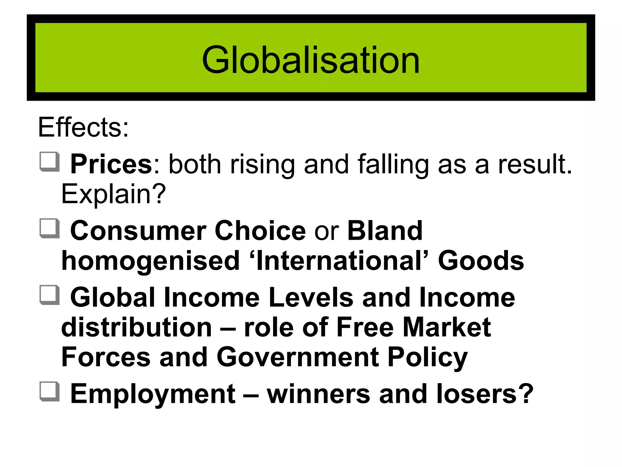 Globalisation | PPT